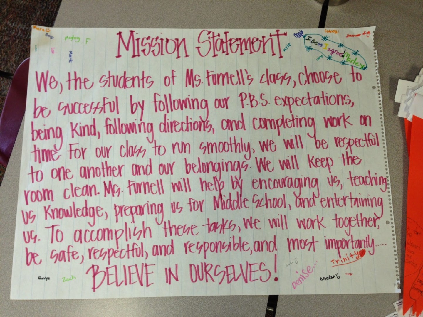 CLASSROOM MISSION STATEMENT – betterteacher.net